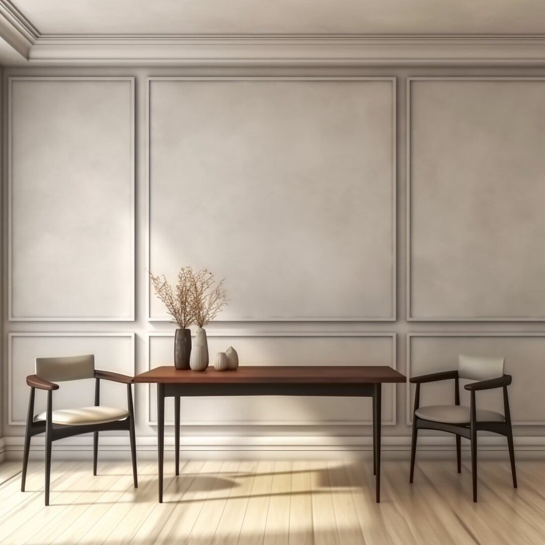 DIY Wall Moulding Kit , Accent Wall , Ready to Assemble Wainscoting Kit ...