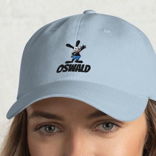 Oswald the Rabbit Inspired Denim Ball Cap / Summer Hat Great - Etsy