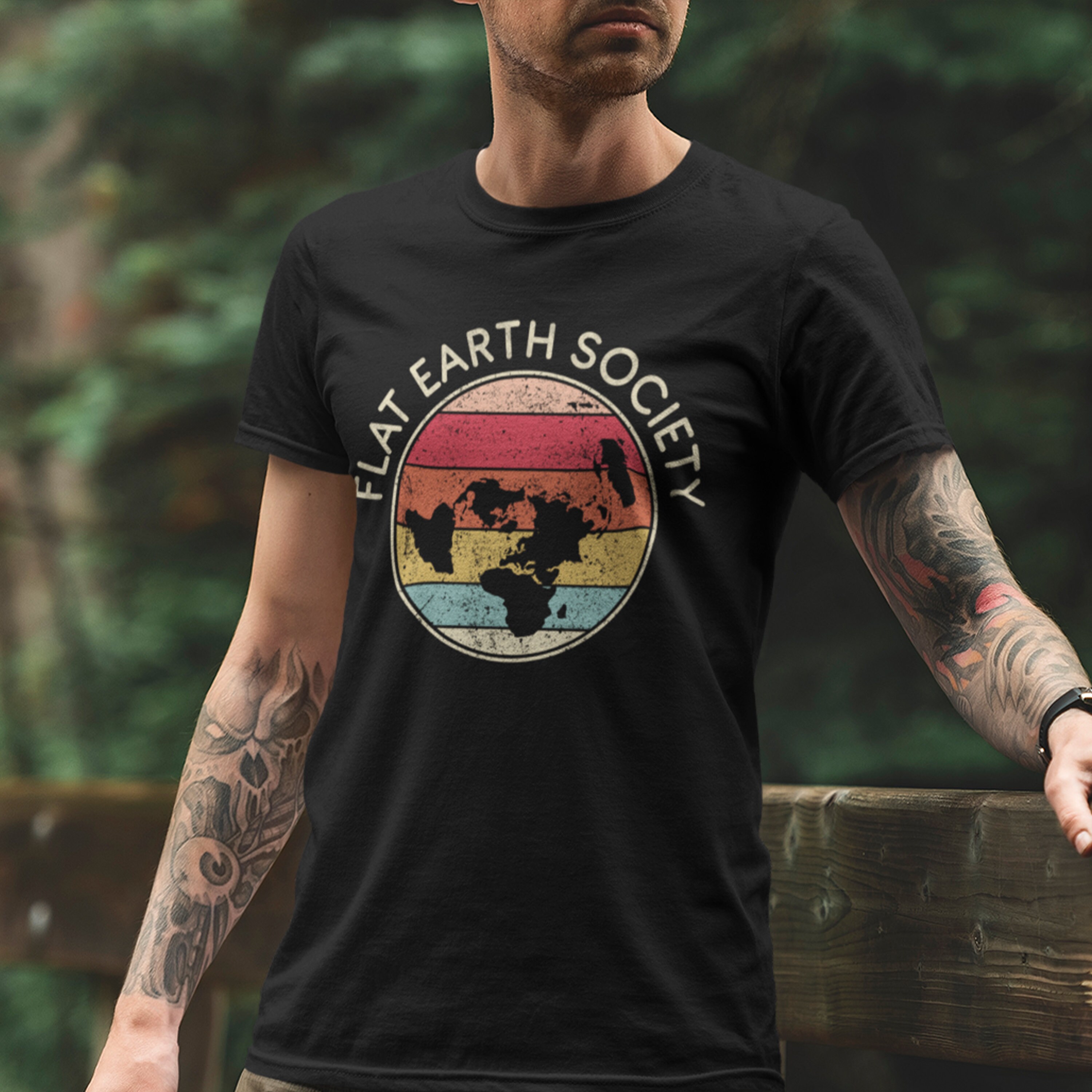 Flat Earth Society Funny Conspiracy Theory Model Retro Vintage | Etsy