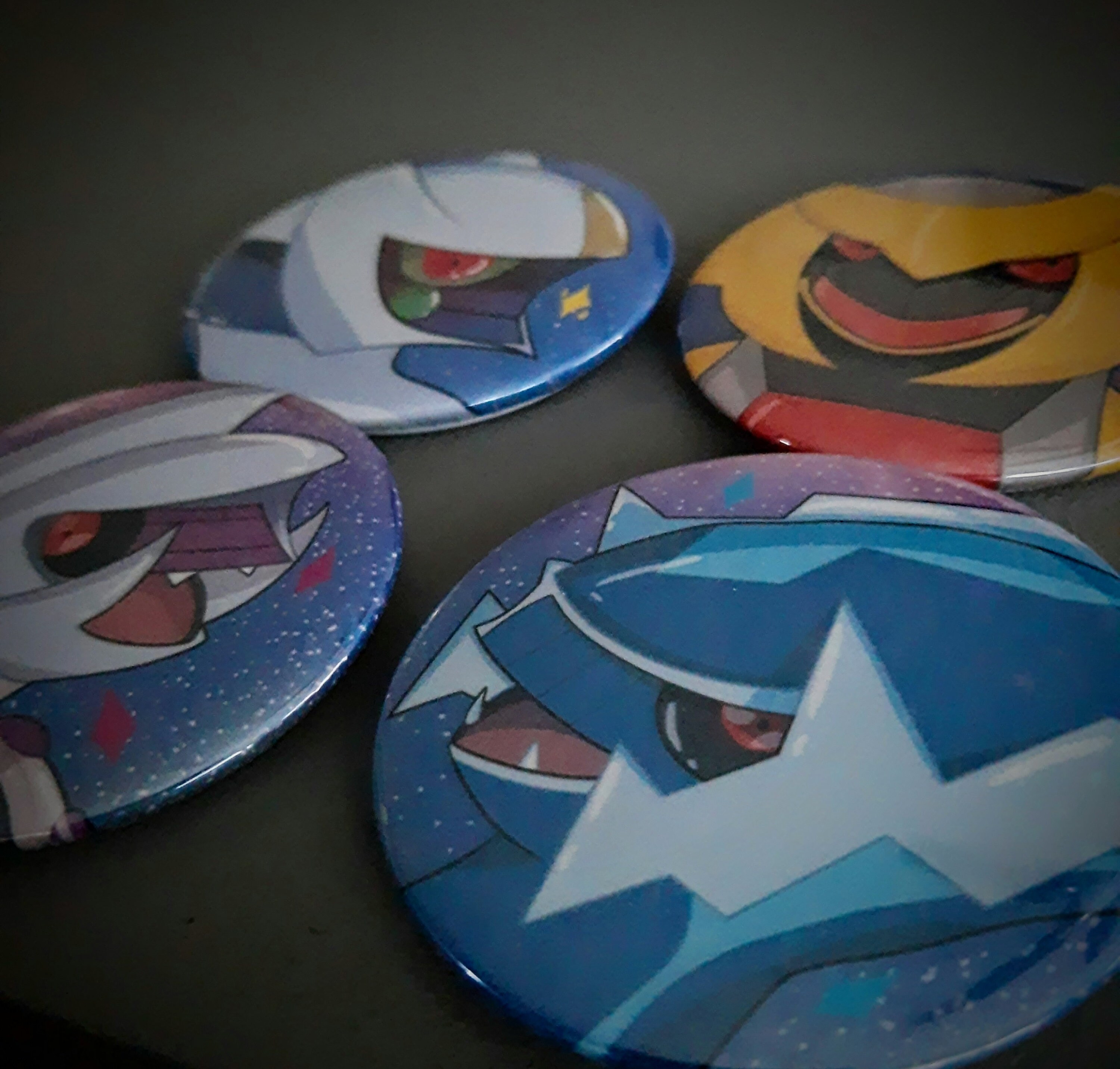 Holographic Pokebuttons Arceus Creation Trio 2.25inch - Etsy