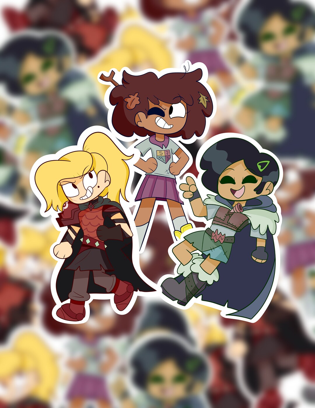 Amphibia || Calamity Trio Matte Stickers - Etsy