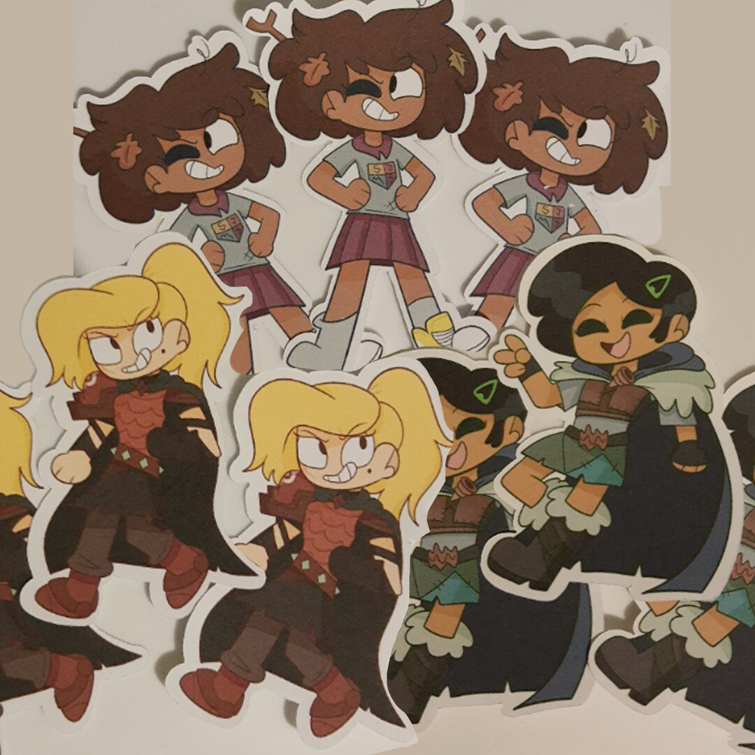 Amphibia Calamity Trio Matte Stickers - Etsy