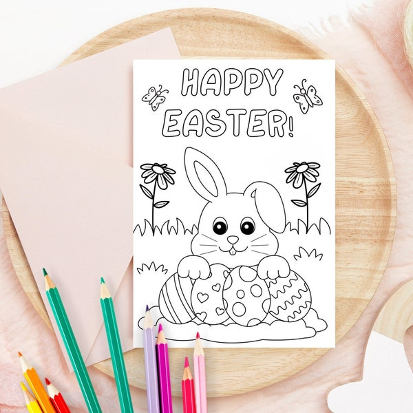 Kids Easter Card - Etsy