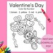 Valentine's Day Color by Number Teddy Bear Hearts and Stars Coloring ...