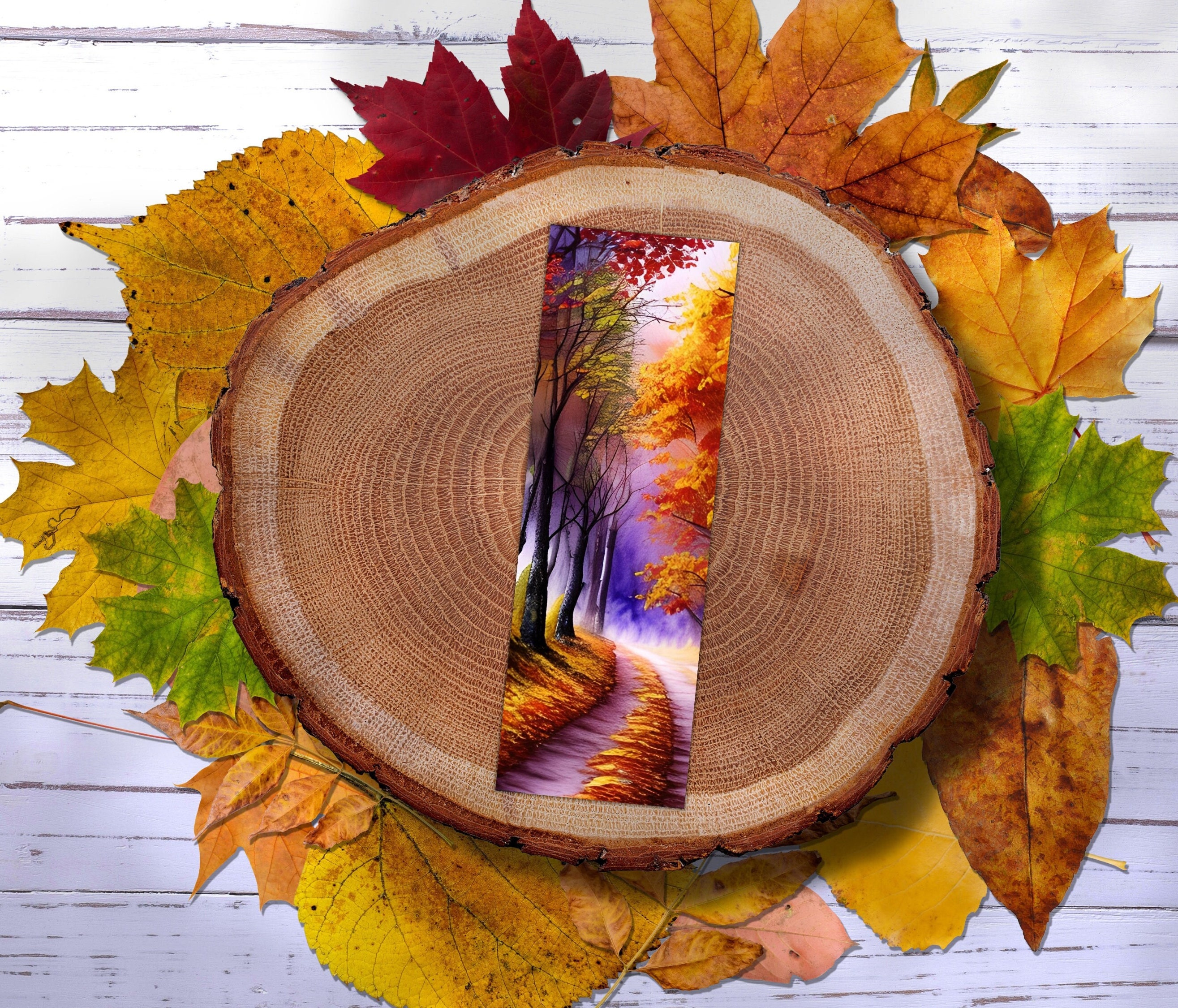 Fall Autumn Bookmarks Set 0f 4, Printable Watercolor Bookmarks, Fall ...