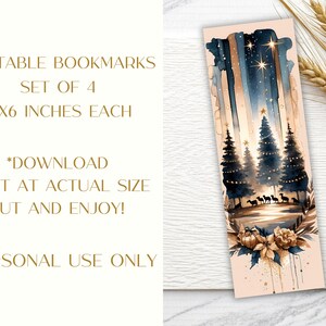 Nativity Bookmarks, Birth of Jesus Holy Night Bookmarks, Three Wise Men ...