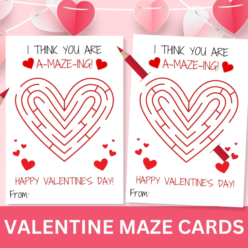 Maze Valentine - Etsy