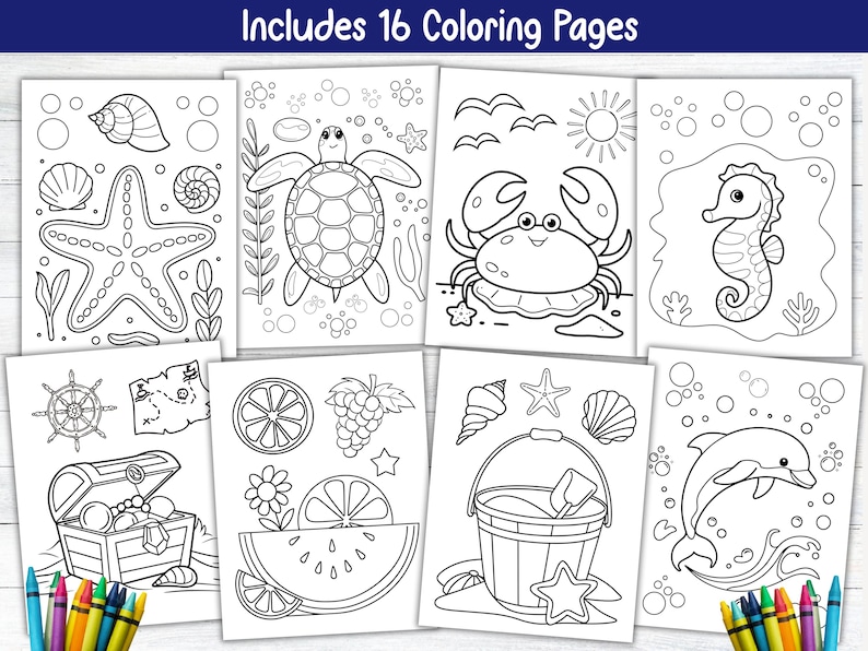 50 Page Printable Summer Activity Bundle for Kids, Summer Camp Activity ...