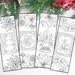 Poinsettia Christmas Bookmarks, Printable Christmas Bookmarks, DIY ...