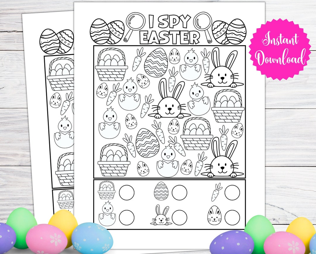 Easter I Spy Game, Easter Party Game, Easter I Spy Game, Classroom ...