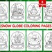 Snow Globe Coloring Pages, Christmas Coloring Pages, Christmas Activity ...