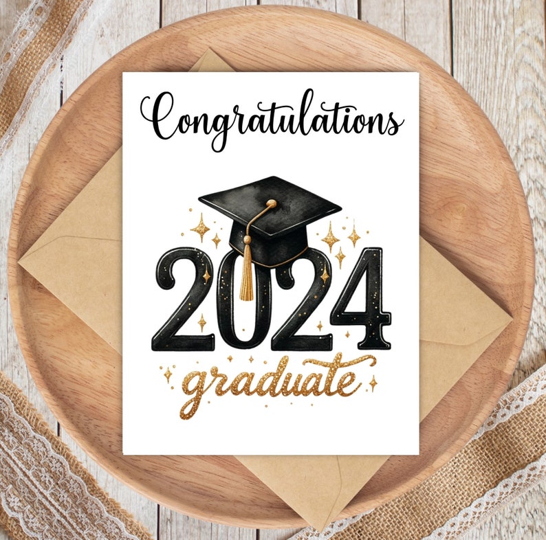 2024 Congratulations Graduate Graduation Card, High School Graduation ...