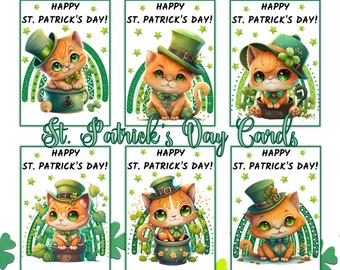 Printable St. Patrick's Day Cards, Classroom St. Patrick's Cards, St ...