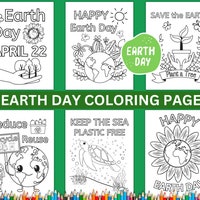 Earth Day Coloring Page, Coloring Pages for Kids, Celebrate Earth Day ...