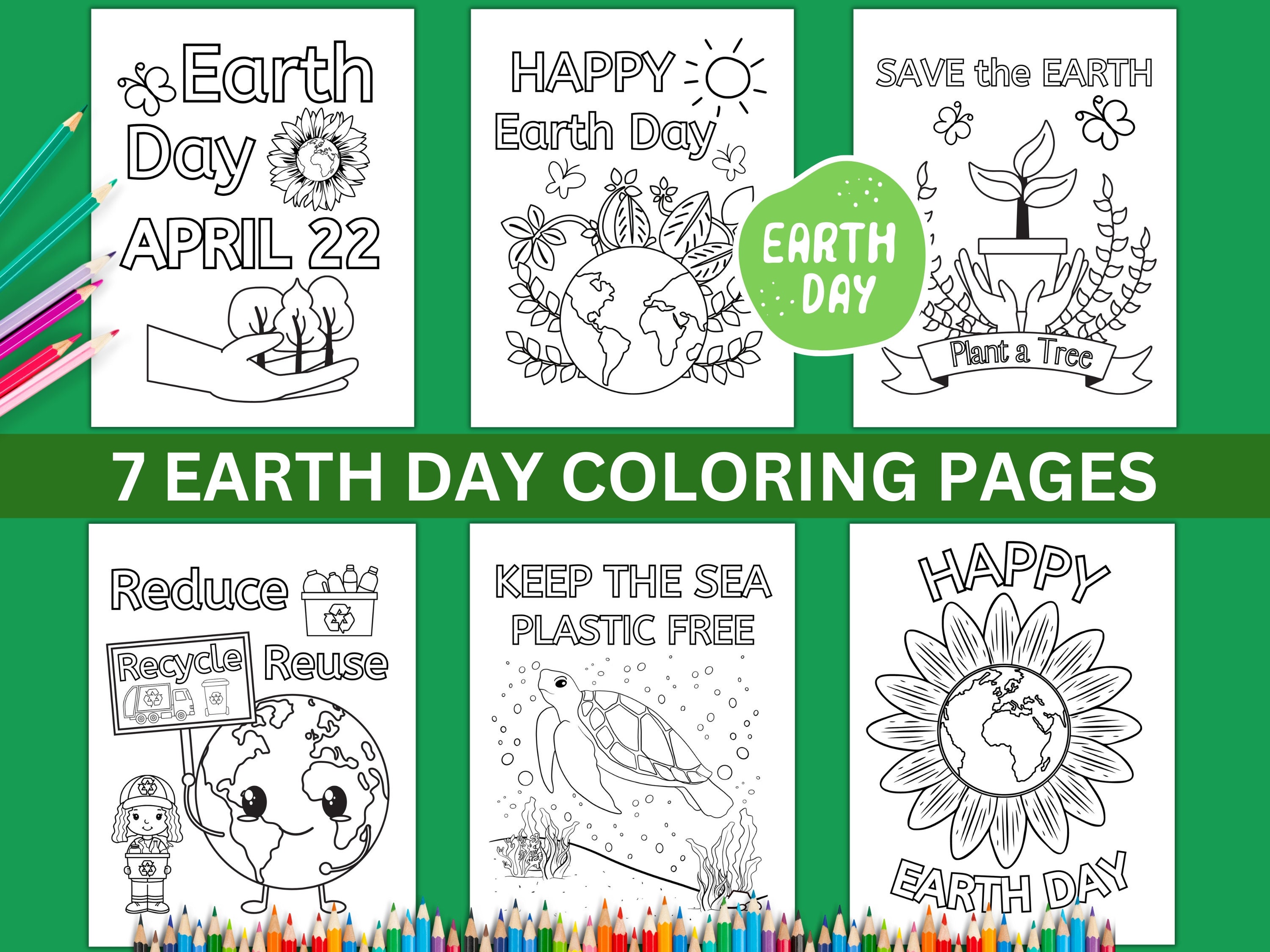 Happy Earth Earth Day Coloring Page For Kids Coloring Happy Earth Day