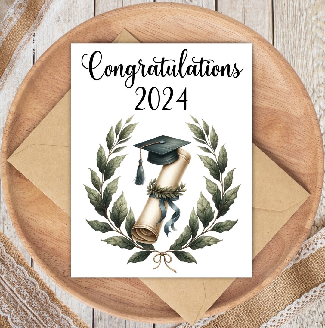 2024 Graduation Card, High School Graduation Card, College Graduate ...
