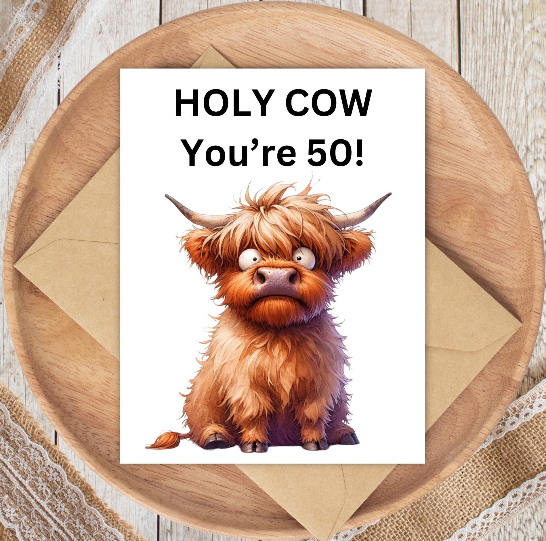 Holy Cow You're 30 Card, Holy Cow You're 40, Holy Cow You're 50, Holy ...
