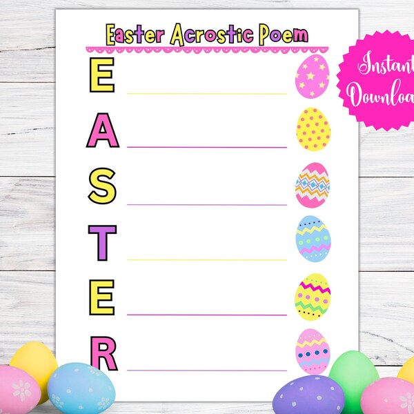 Acrostic Poem - Etsy