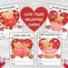 Tiger Valentine's Day Cards Printable, Classroom Valentine's Day Cards ...
