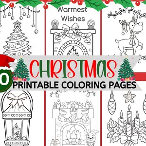 30 Christmas Coloring Pages, Christmas Printable, Kids Christmas ...