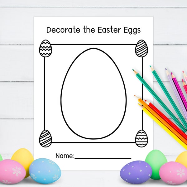 Free Easter Coloring - Etsy