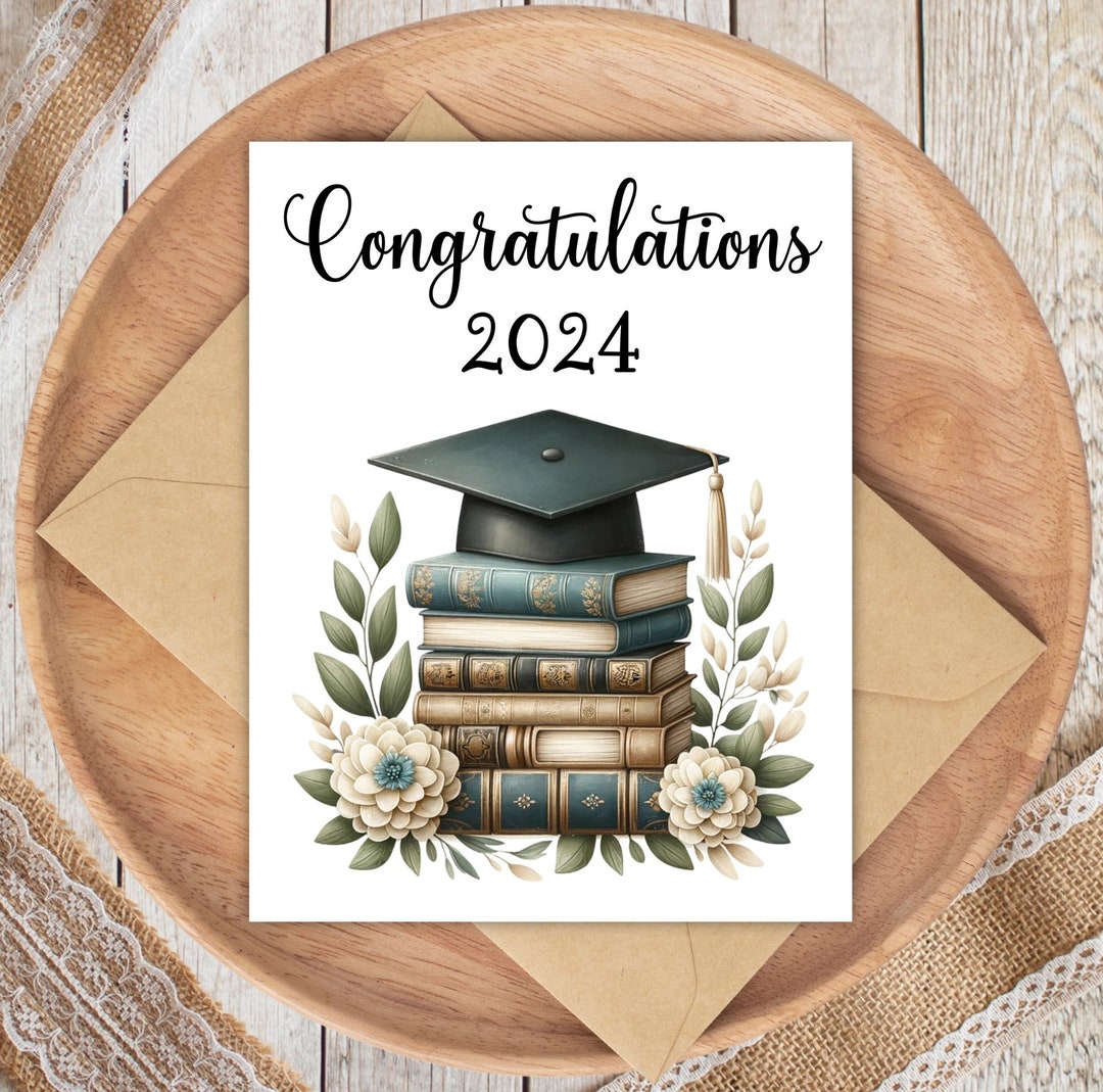 2024 Graduation Card, High School Graduation Card, College Graduate ...