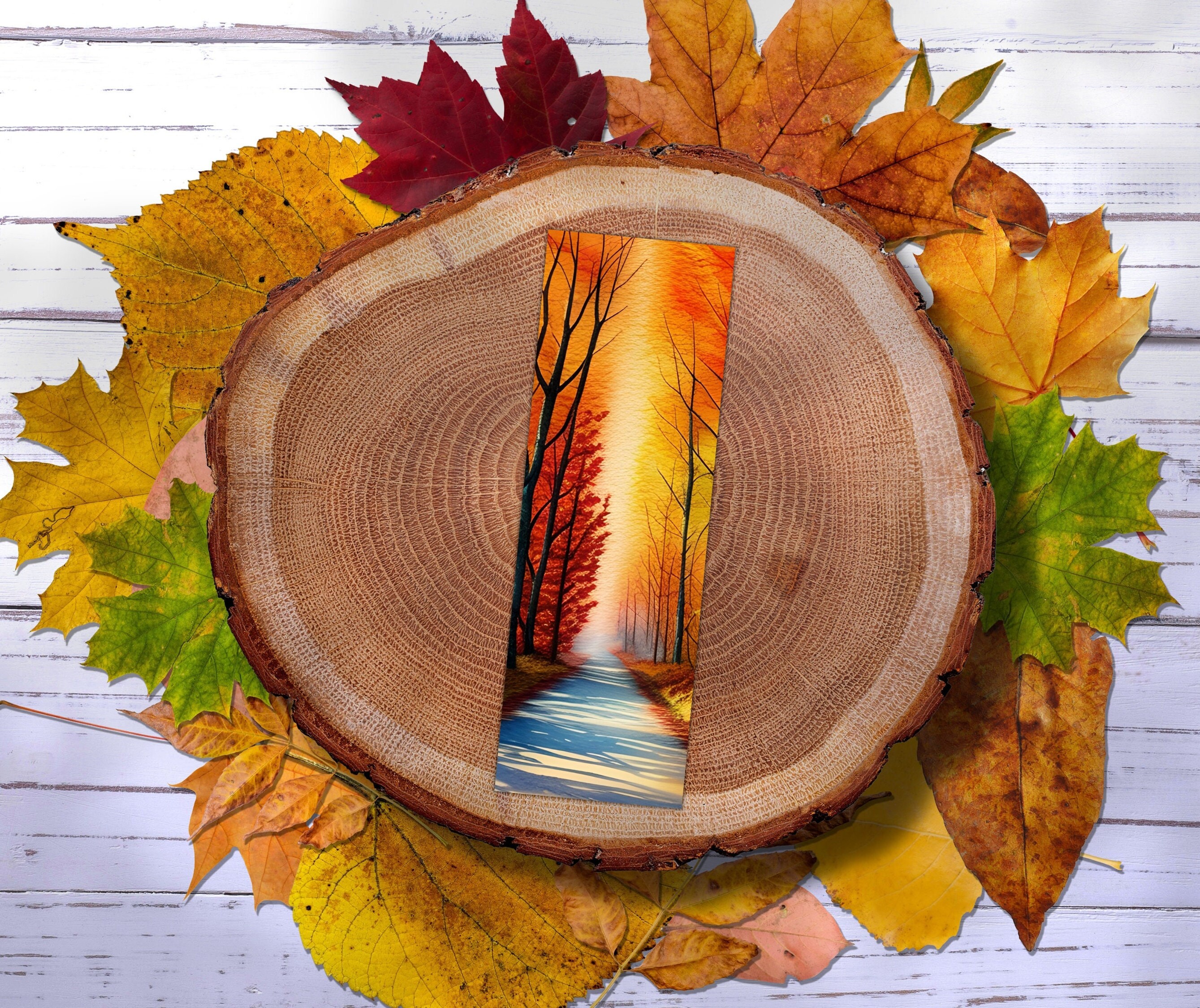 Fall Autumn Bookmarks Set 0f 4, Printable Watercolor Bookmarks, Fall ...