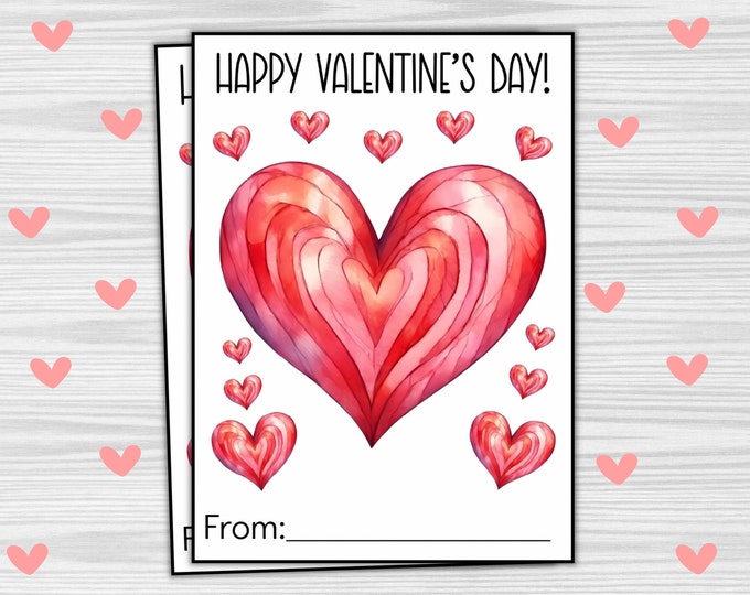 Fruit Printable Valentine Cards for Kids - Instant Download Classroom ...