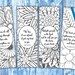 Coloring Bible Verse Bookmarks Set of 4, Printable Coloring Bible ...