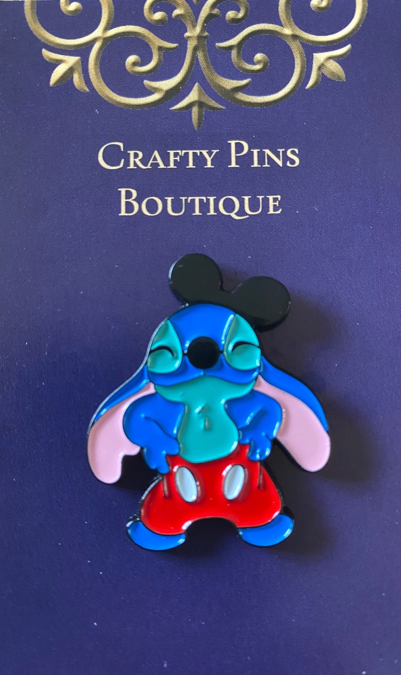 Insignia de alfiler de Disney de Stitch Micky mouse - Etsy México