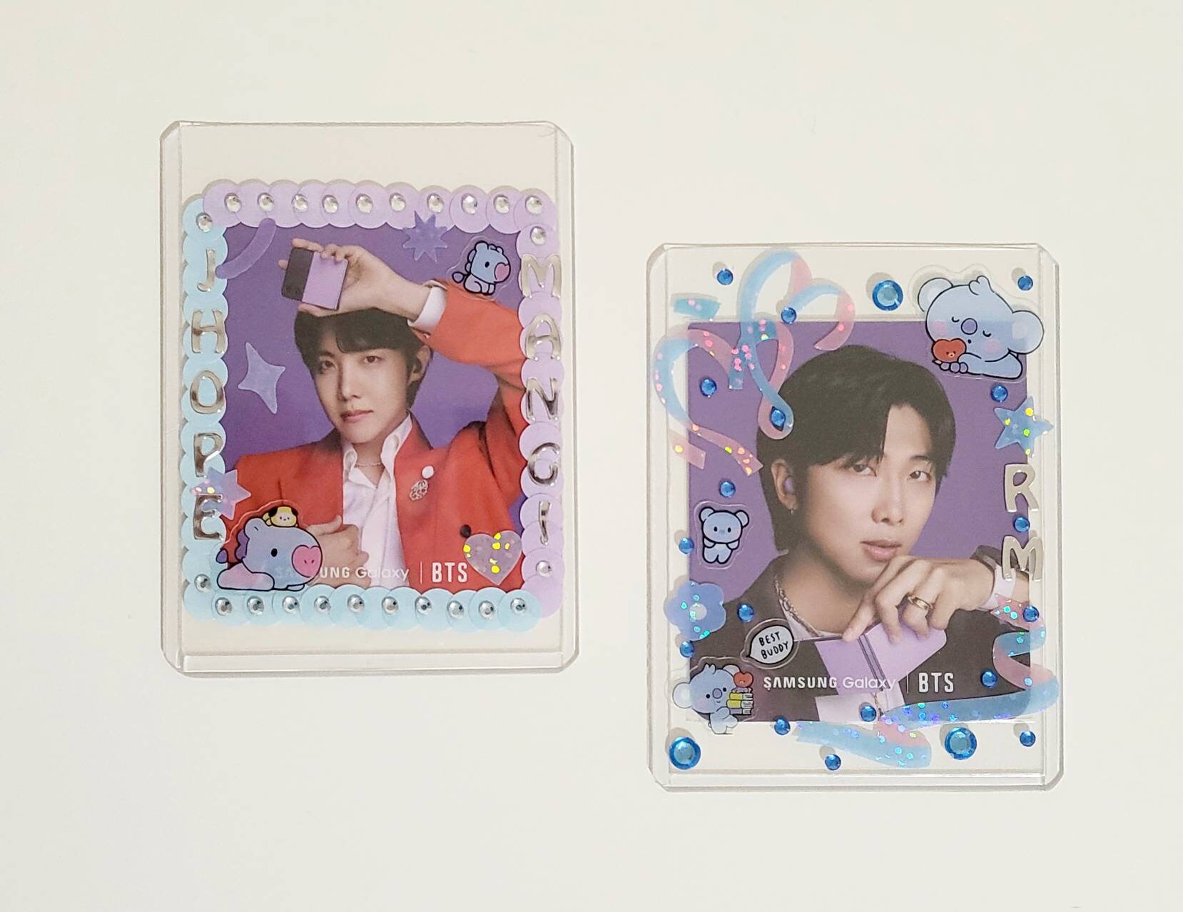 Official BTS Samsung Photocards With Decorated BT21 Toploaders - Etsy