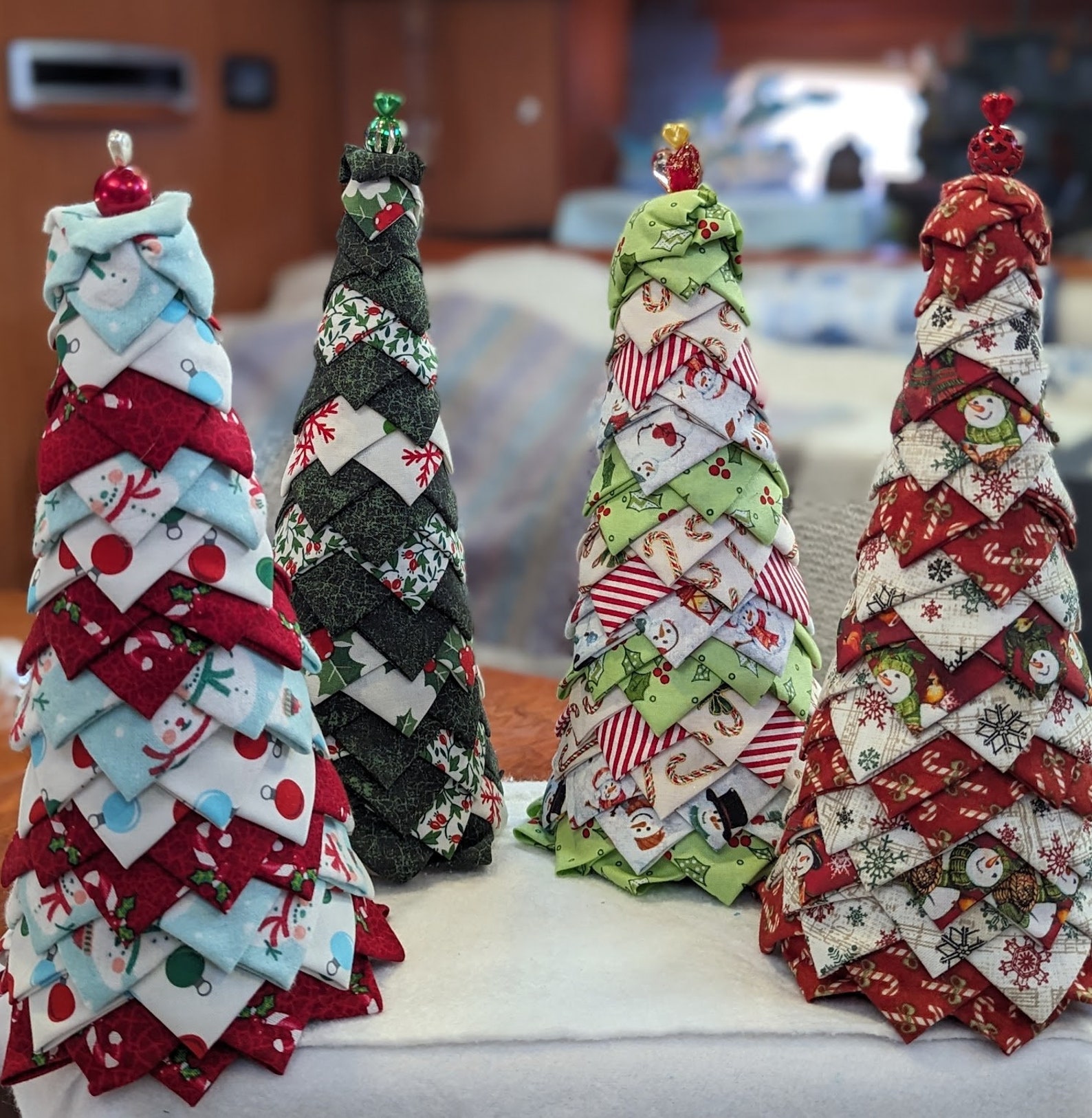 Medium Sized Quilted Table Top Trees for Christmas and Other - Etsy