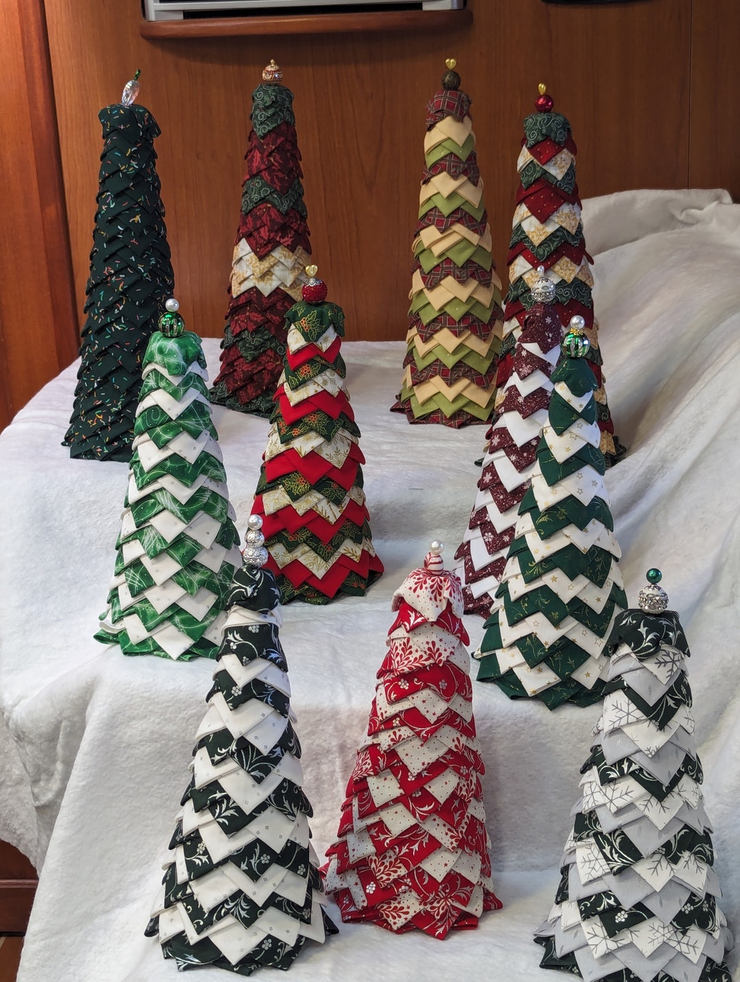 Large - Quilted Table Top Trees for Christmas and Other Decorative ...