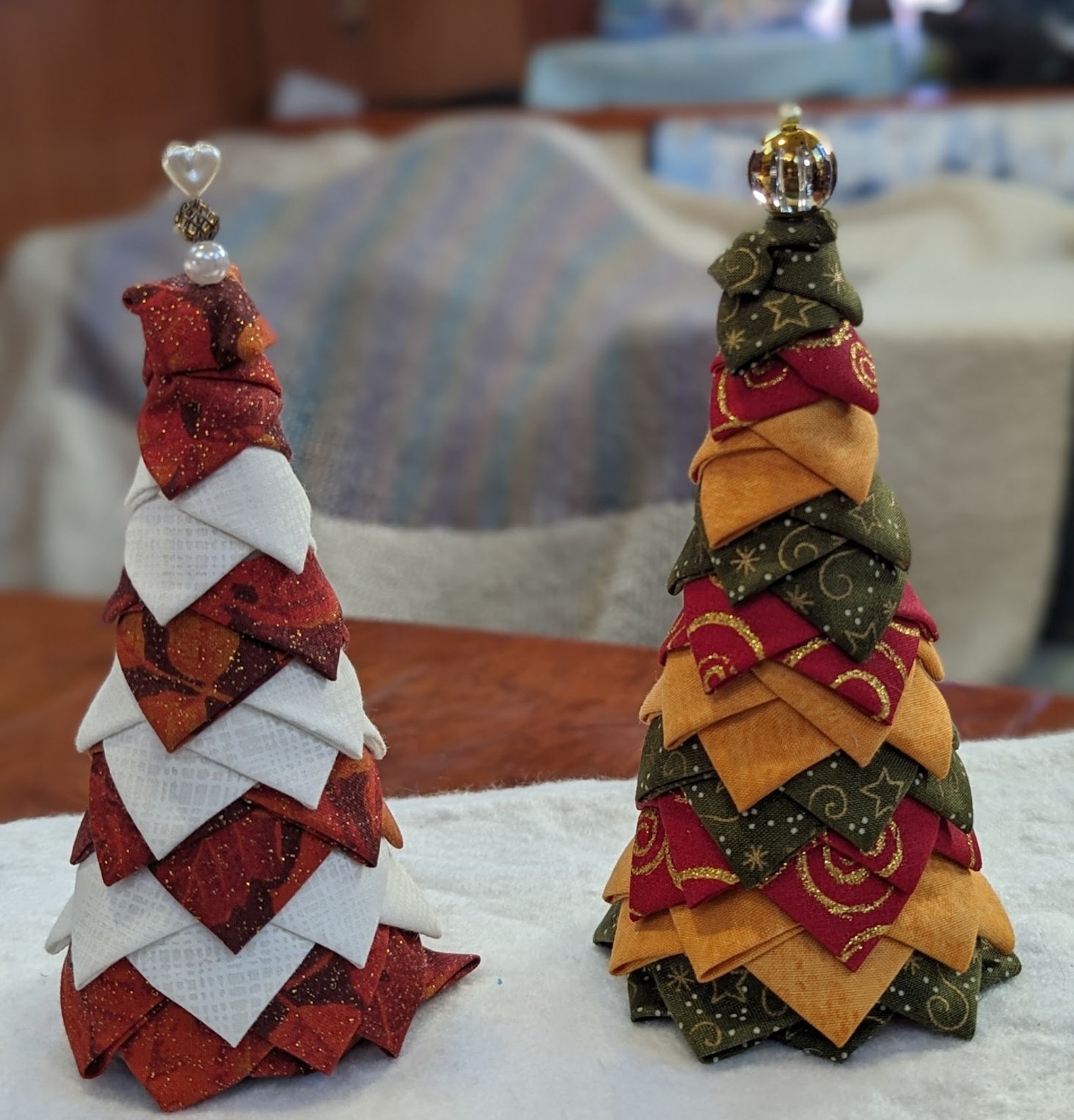 Medium Sized Quilted Table Top Trees for Christmas and Other - Etsy
