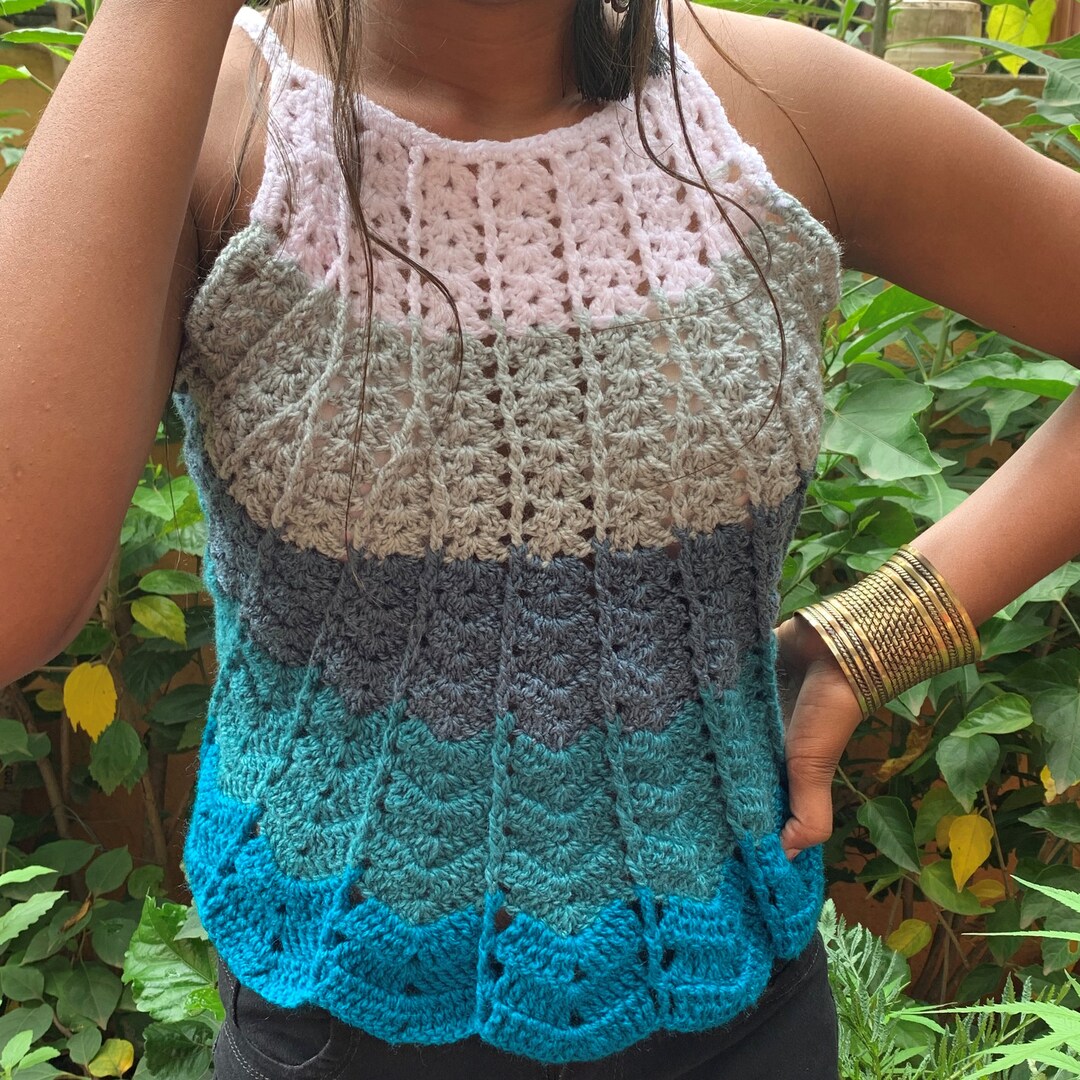 FISH TAIL Crochet Top - Etsy