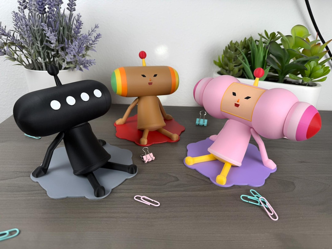 Katamari Cousin Collection - Mu, Honey, Lalala Desk Buddy - Katamari ...