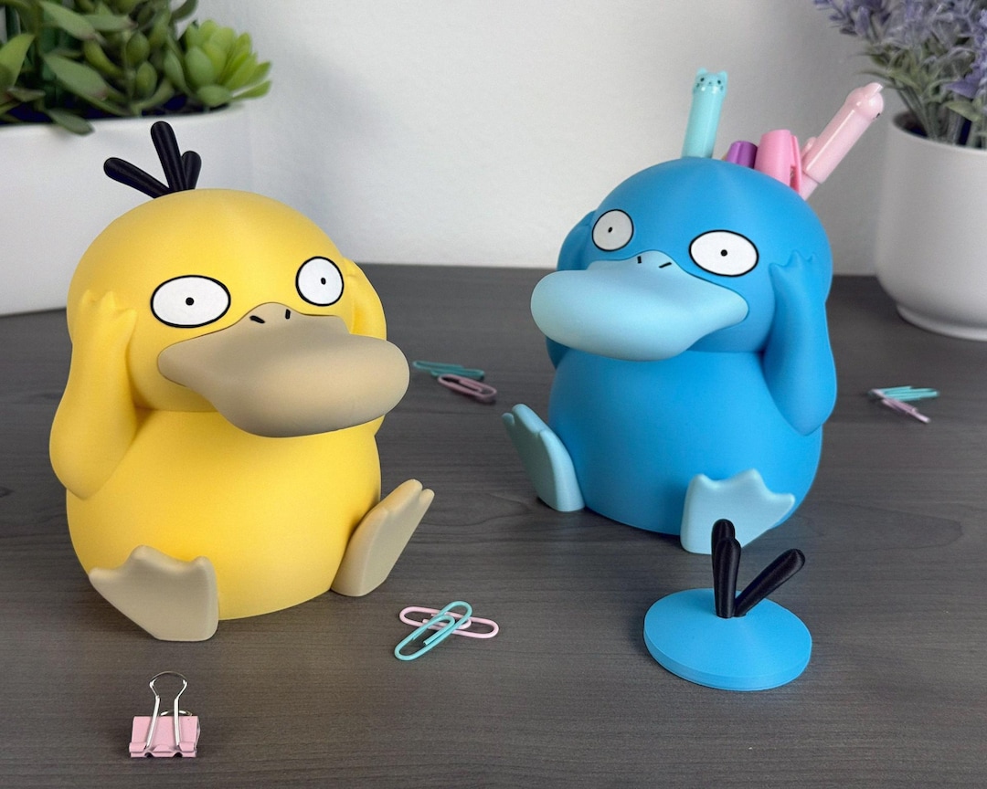 Psychic Duck Desk Buddy – Clutter Organizer & Fun 3D Printed Storage ...