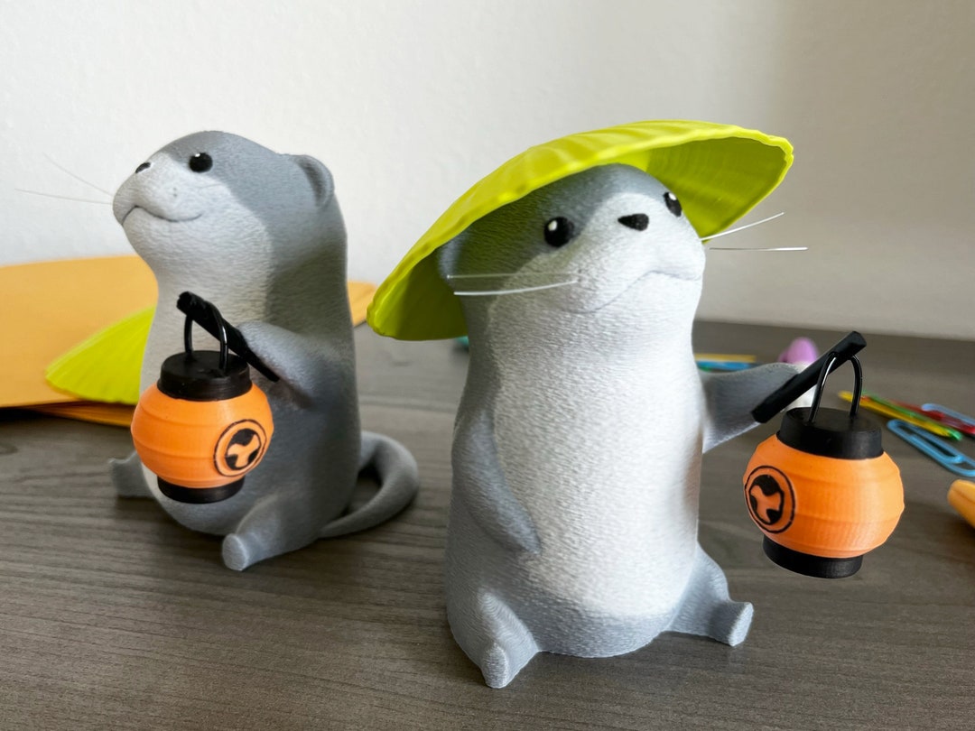 Odder Otter Desk Buddy - FFXIV Inspired, Hand Painted Secret Storage Container and Organizer! - Etsy