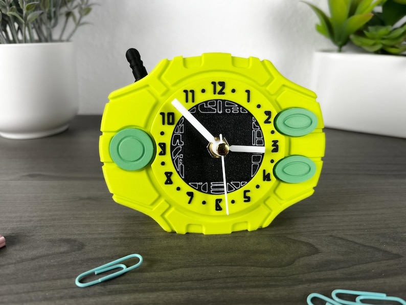 Digimon Digivice Analog Clock – 3D Printed Desk Buddy - Etsy
