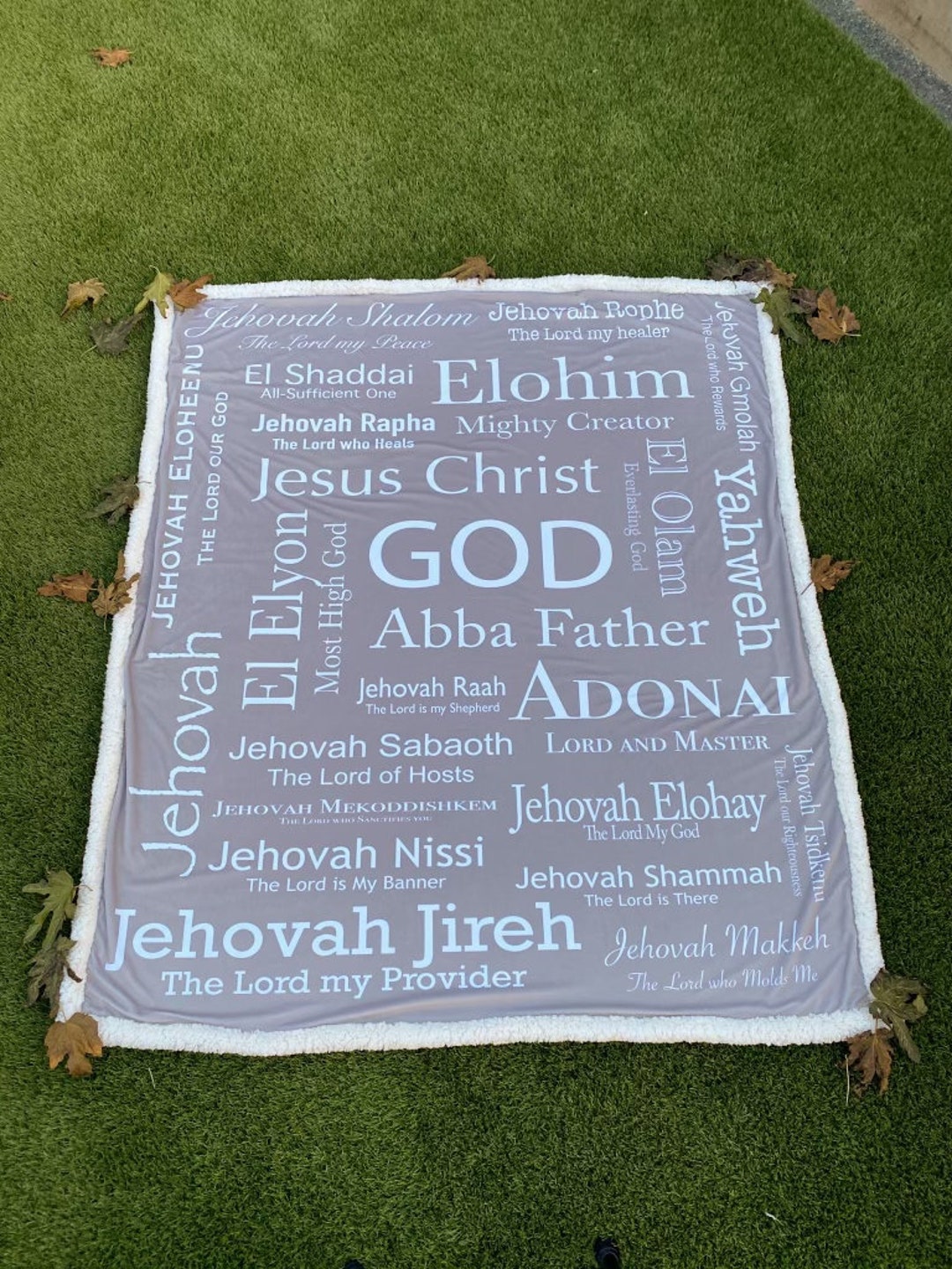 Lord Cover Me Sherpa Throw Blanket Christian Gift | Baby | Birthday ...