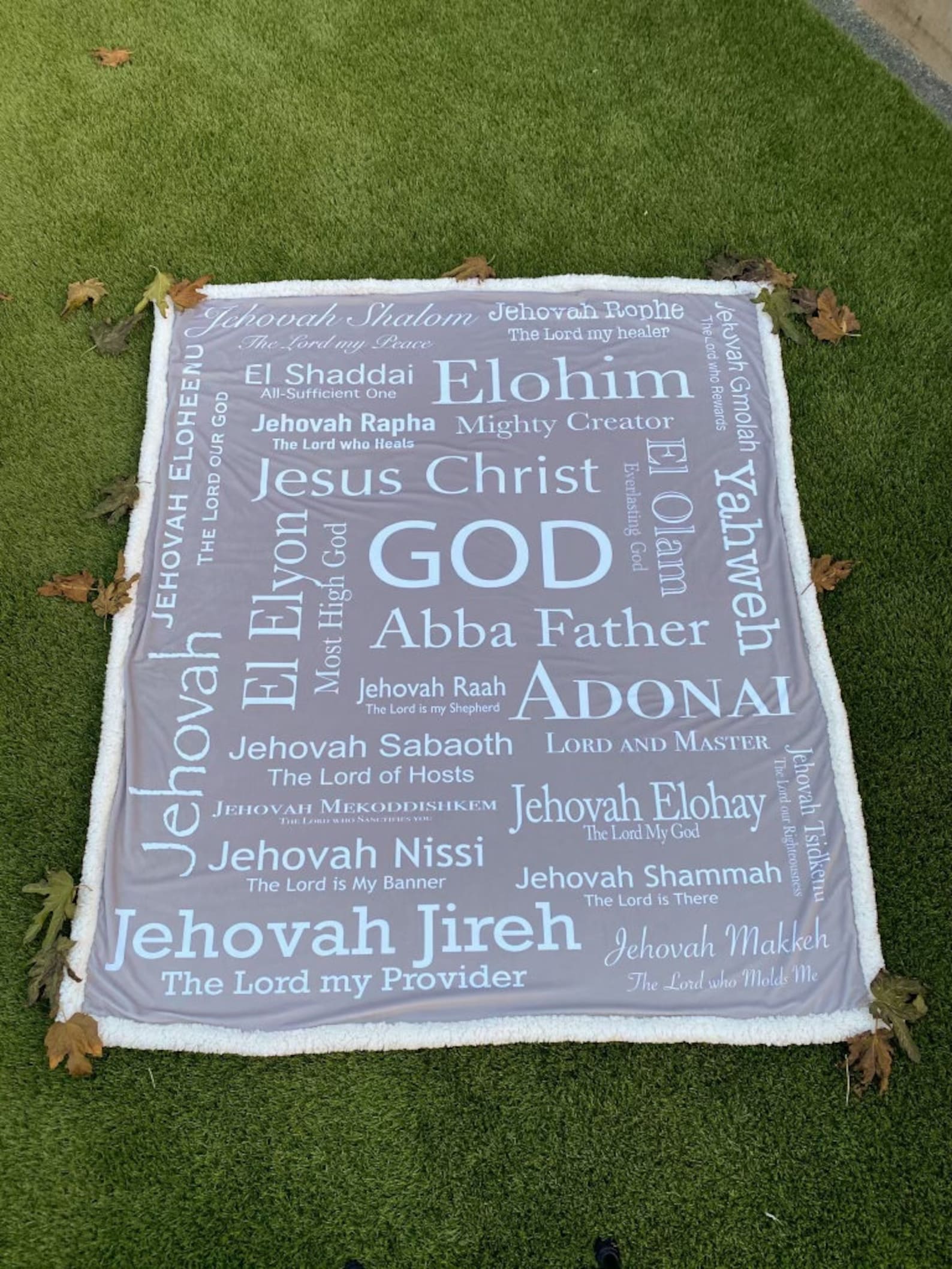 Lord Cover Me Sherpa Throw Blanket Christian Gift | Baby | Birthday ...