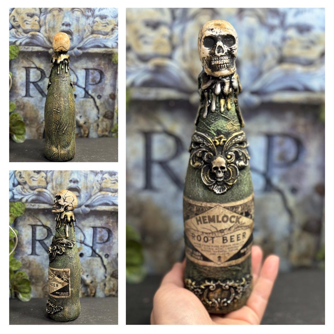 Potion Hemlock Root Beer Bottle: Halloween Witch Apothecary Decor - Etsy