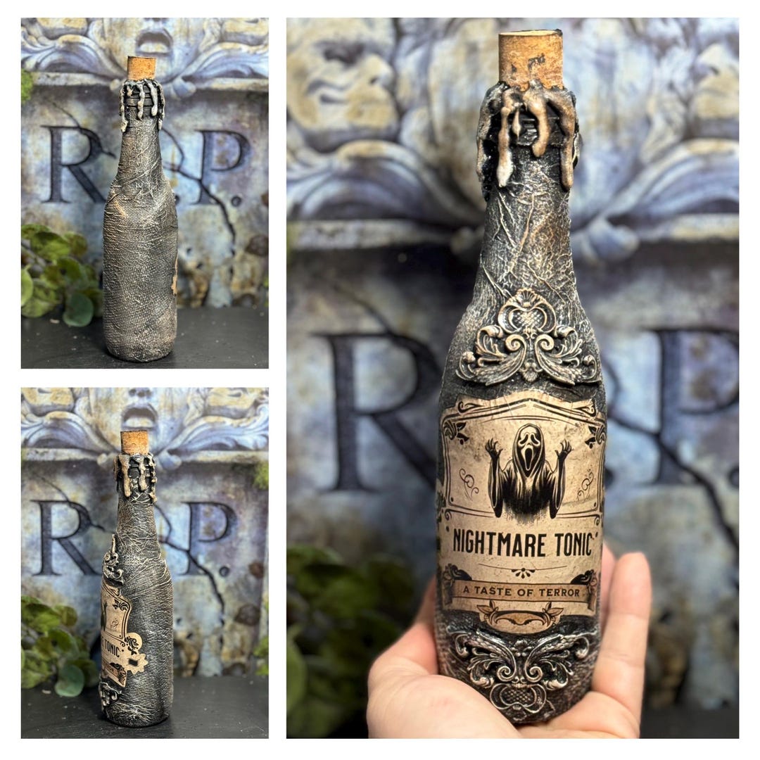 Potion Nightmare Tonic Glass Bottle 22/5 Cm , Wizard , Halloween ...