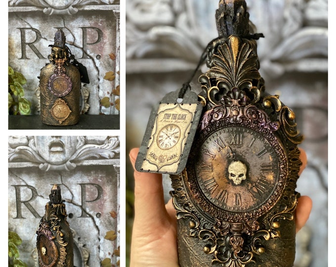 Potion Stop the Clock , Time Elixir 3 D Ornament, Glass Bottle 18 Cm ...