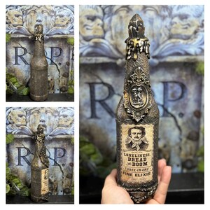 Potion Loneliness , Dread and Doom Edgar Allan Poe Art Glass Bottle 25 ...
