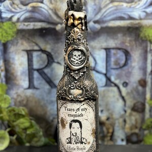 Potion Tears of My Enemies Glass Bottle 20/8cm , Halloween , Witchcraft ...