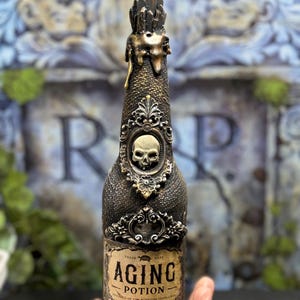 Aging Potion Glass Jar , Bottle 25/5cm , Wizard , Halloween ...