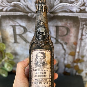 Potion Loneliness Dread and Doom Edgar Allan Poe Art Glass - Etsy