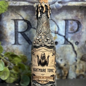 Potion Nightmare Tonic Glass Bottle 22/5 Cm , Wizard , Halloween ...