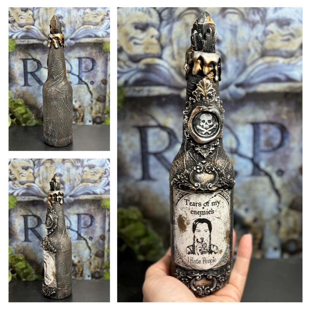Potion Tears of My Enemies Glass Bottle 20/8cm , Halloween , Witchcraft ...